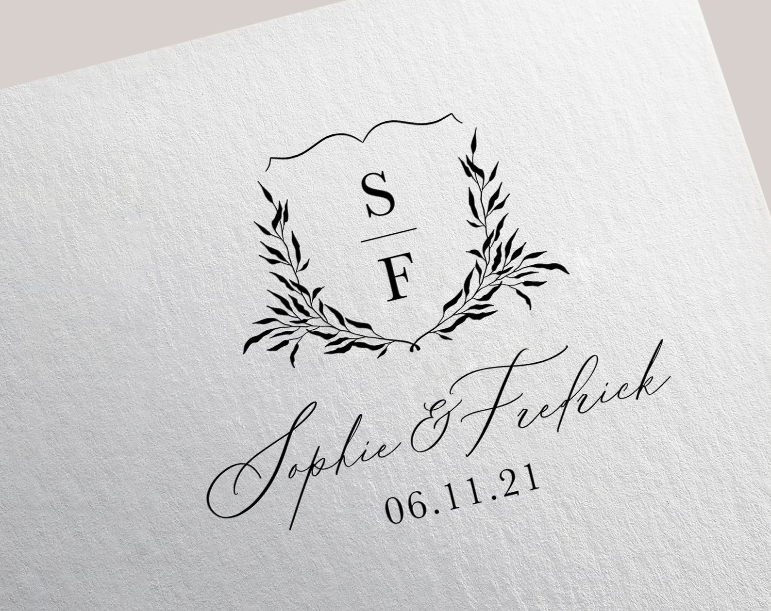 Semi Custom Digital Wedding Logo Wedding Monogram Floral - Etsy Australia