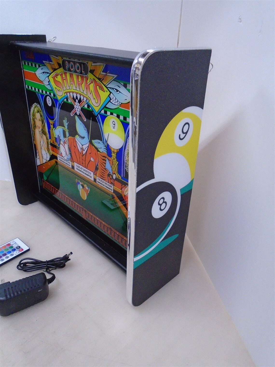 Bally Pool Sharks Pinball Head LED Display Light Box - Etsy
