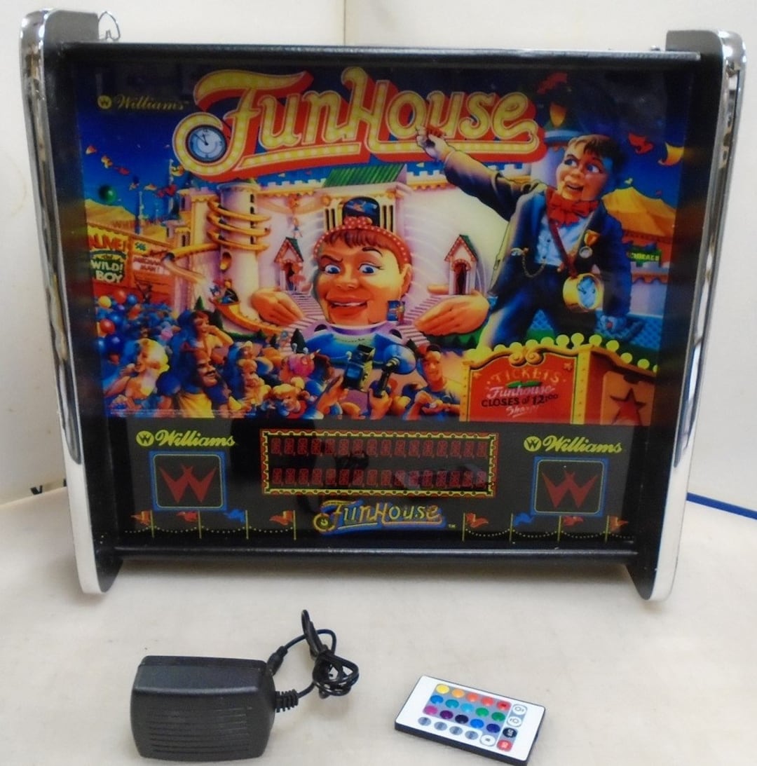 Williams Funhouse Pinball Head LED Display Light Box - Etsy