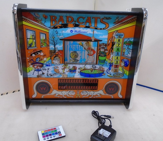 Williams Bad Cats Pinball Head LED Display Light Box - Etsy
