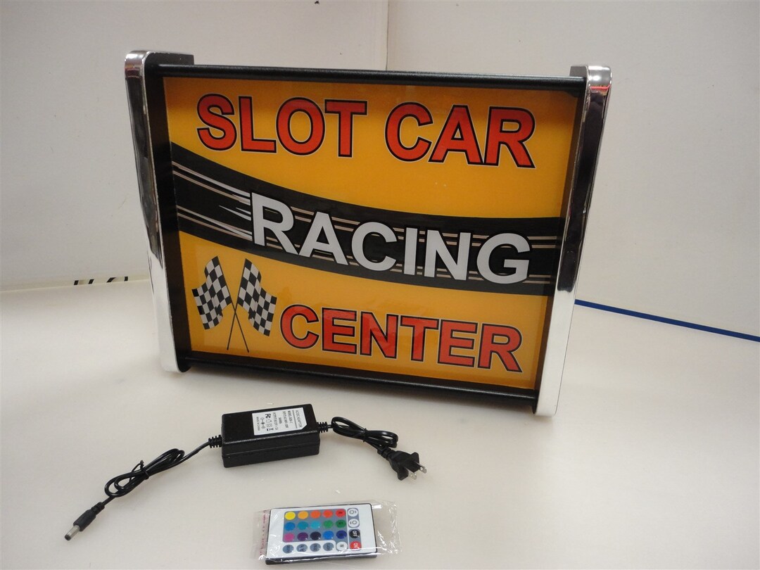 Slot Car Racing Center LED Display Light Sign Box - Etsy