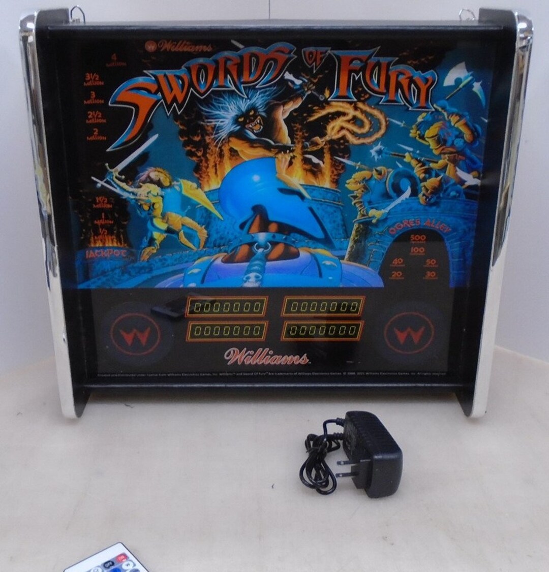Williams Swords of Fury Pinball Head LED Display Light Box - Etsy