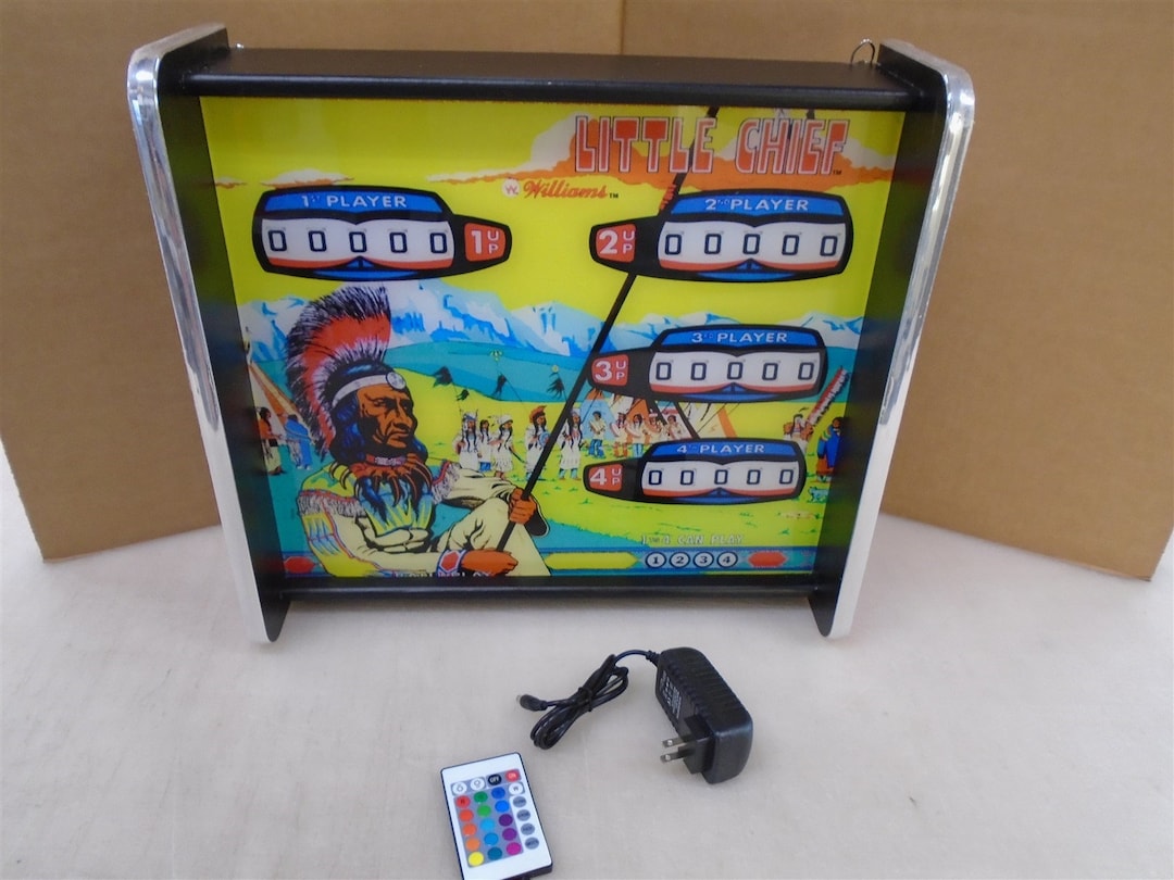 Williams Little Chief Pinball Head LED Display Light Box - Etsy