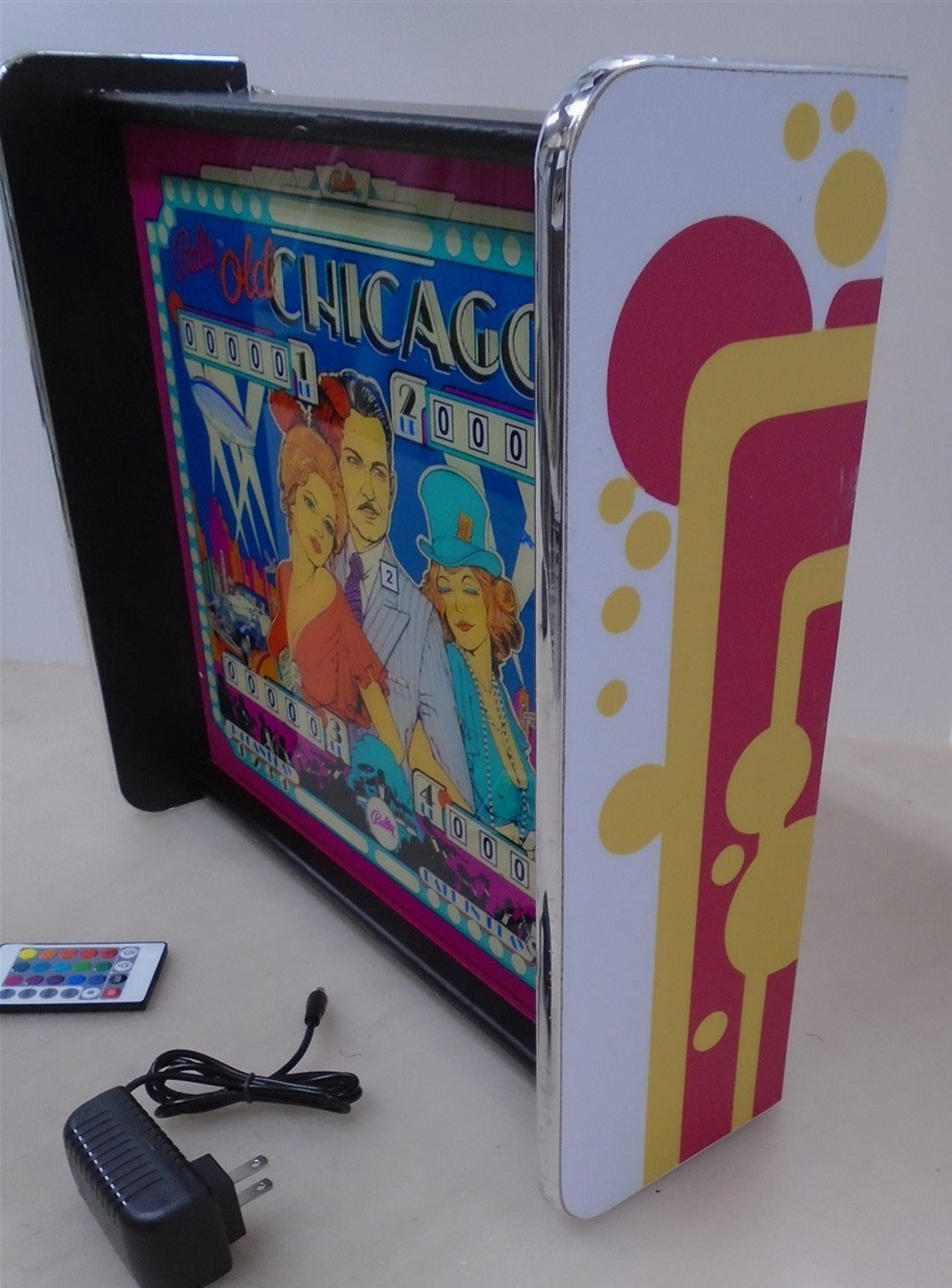 Bally Old Chicago Pinball Head LED Display Light Box | Etsy