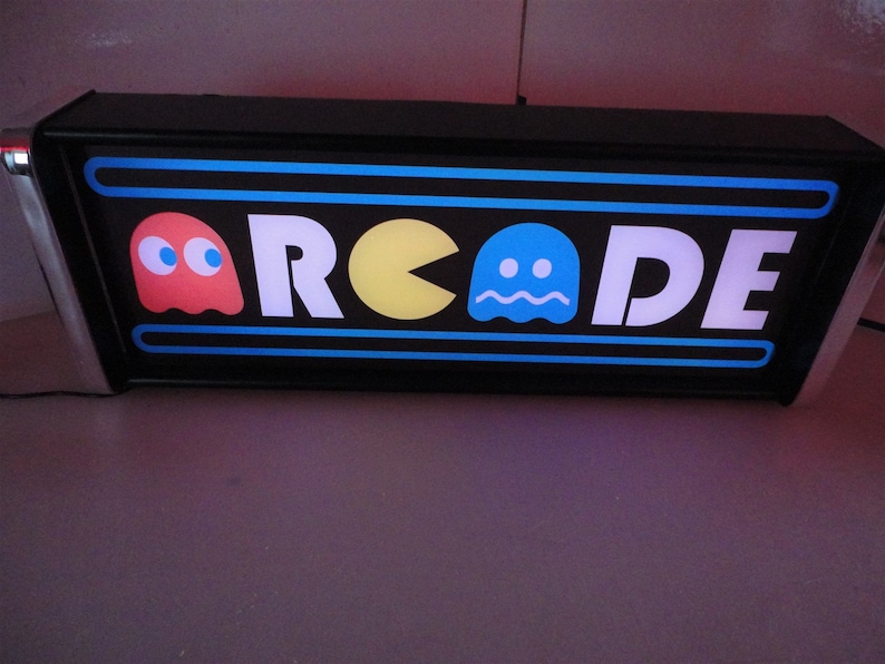 Arcade Game/Rec Room LED Display light box | Etsy