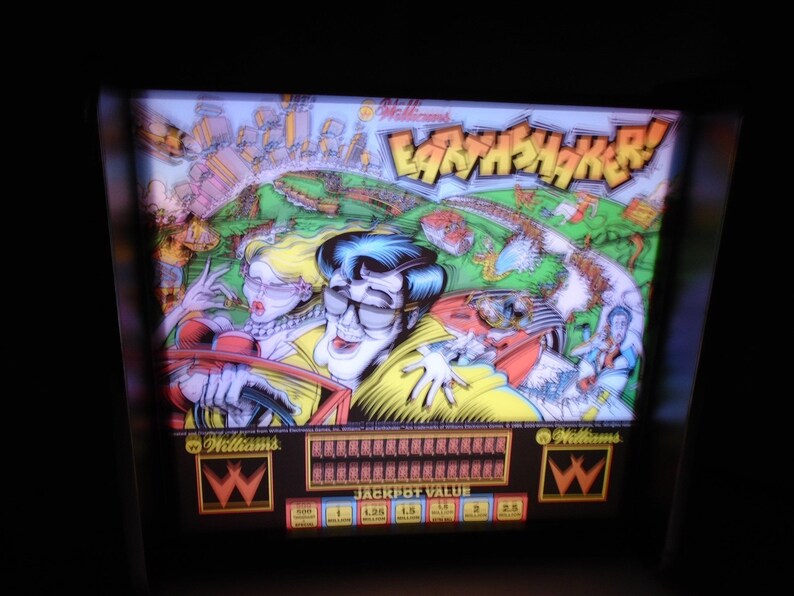 Williams Earthshaker Pinball Head LED Display Light Box - Etsy