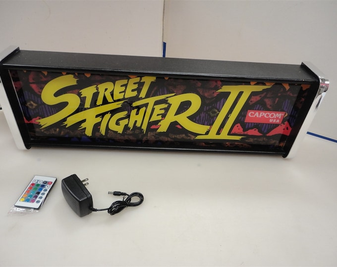 Street Fighter 2 Marquee Game/rec Room LED Display Light Box - Etsy