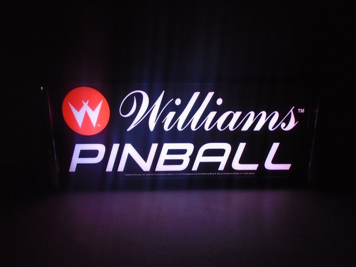 Williams Pinball Logo LED Display Light Box Sign - Etsy