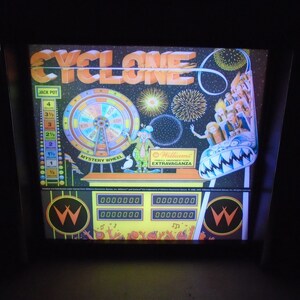 Williams Cyclone Pinball Head LED Display Light Box - Etsy