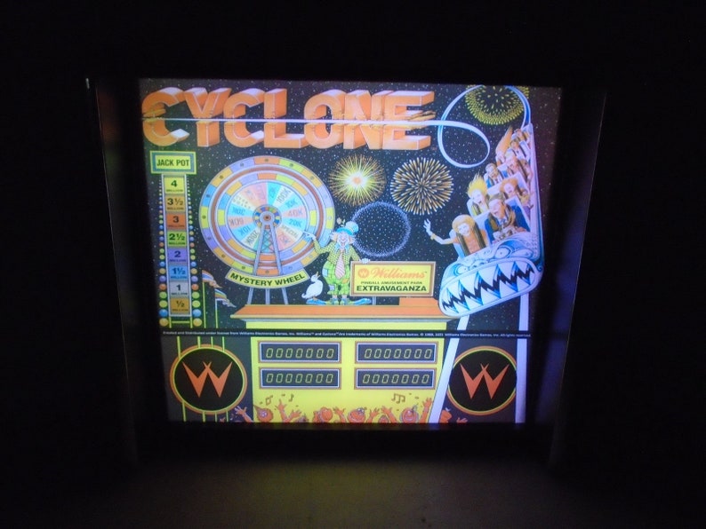 Williams Cyclone Pinball Head LED Display Light Box - Etsy