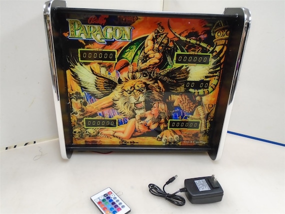 Bally Paragon Pinball Head LED Display light box | Etsy