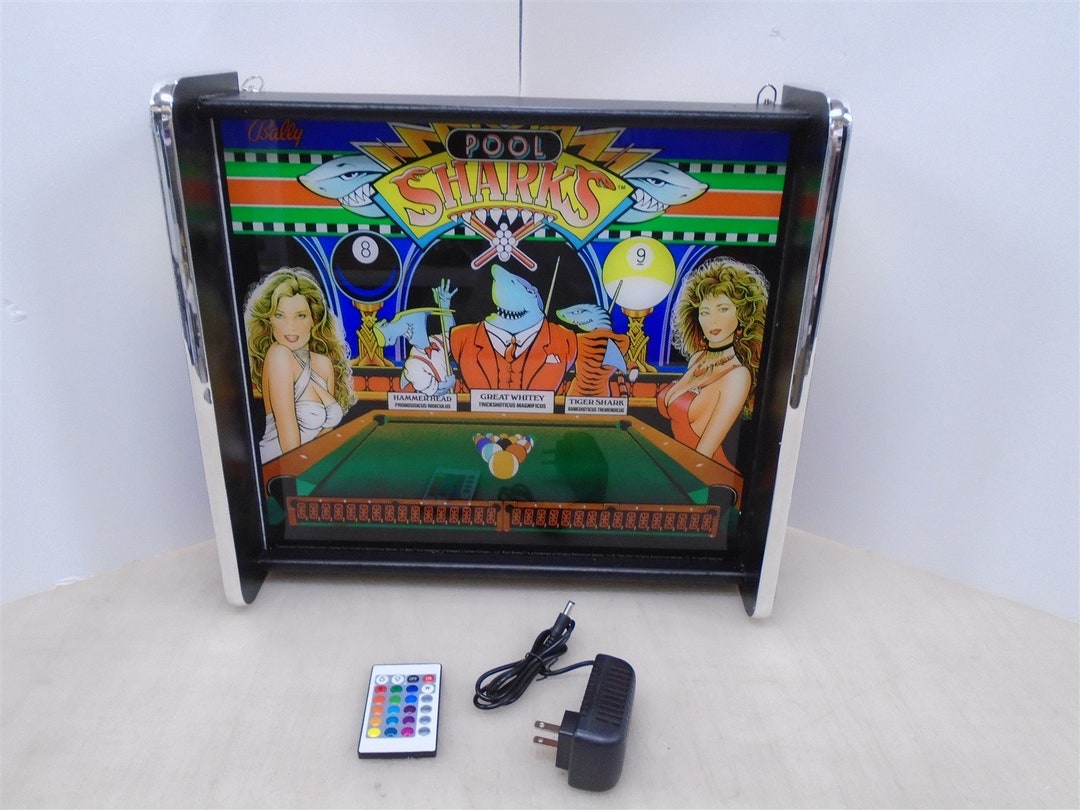 Bally Pool Sharks Pinball Head LED Display Light Box - Etsy