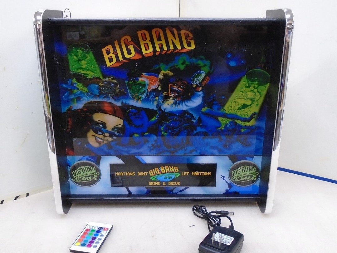Big Bang Bar Pinball Head LED Display Light Box - Etsy