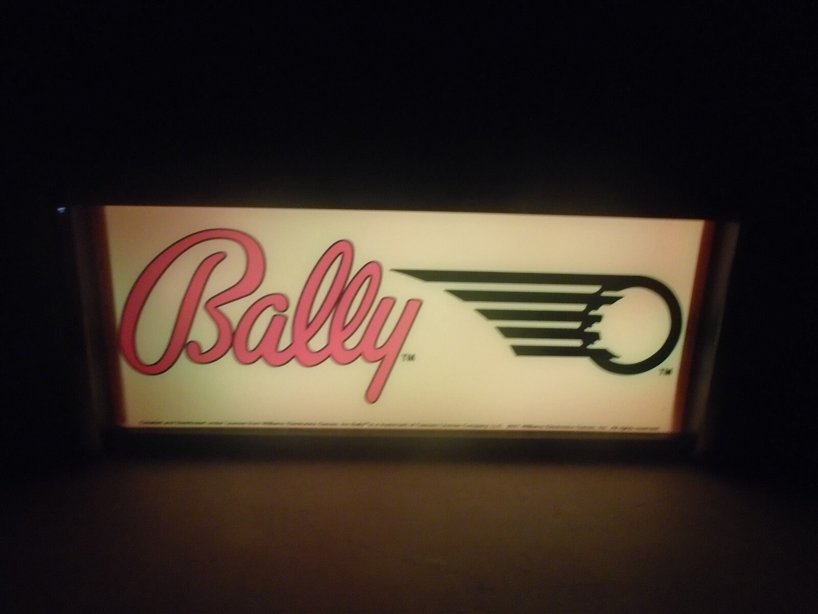 Bally Pinball Logo LED Display Light Box Sign | Etsy