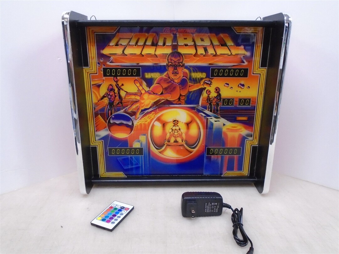 Bally Gold Ball Pinball Head LED Display Light Box - Etsy