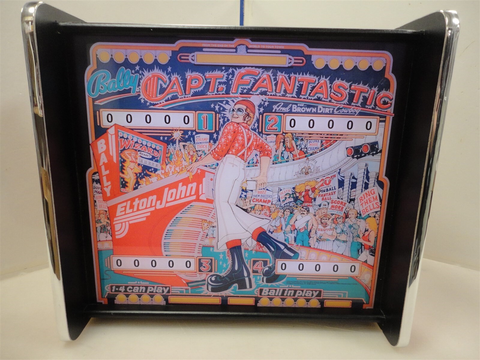 Bally Captain Fantastic Pinball Head LED Display Light Box | Etsy
