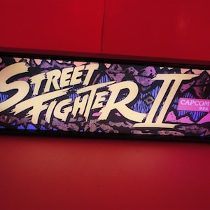 Street Fighter 2 Marquee Game/rec Room LED Display Light Box - Etsy