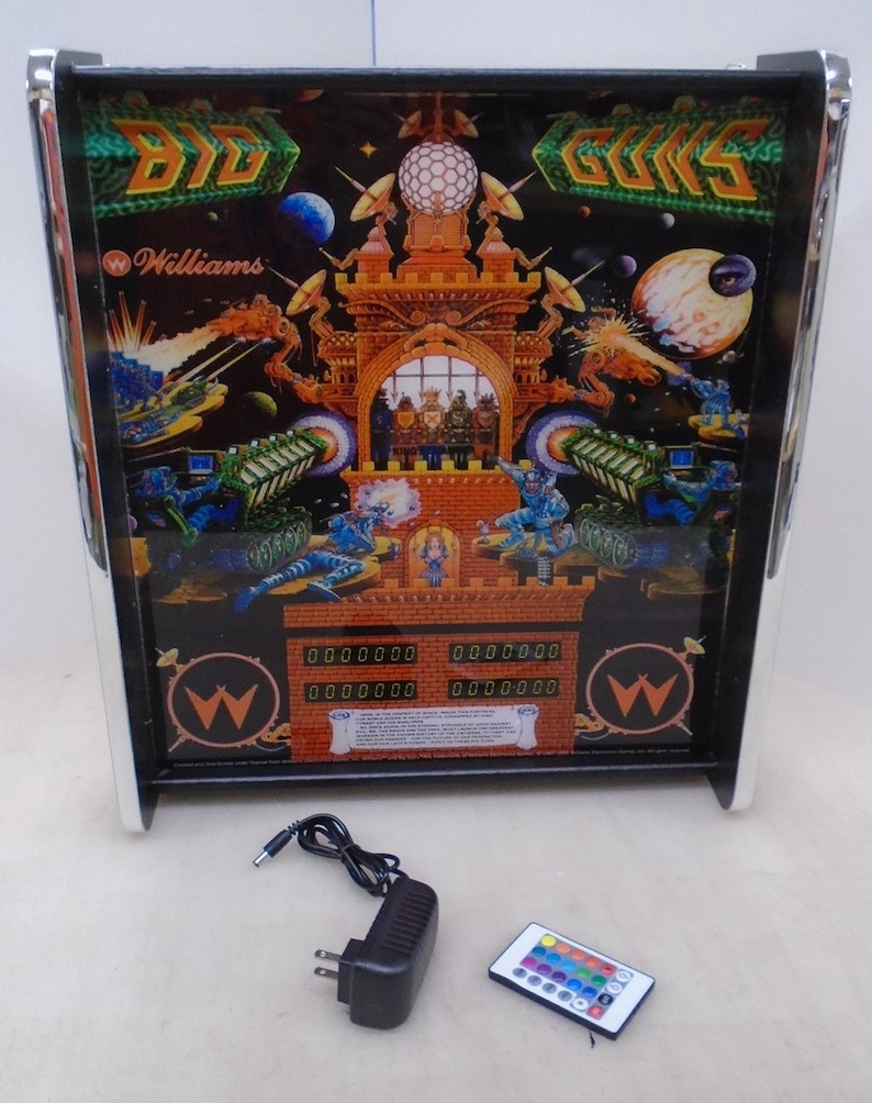 Williams Big Guns Pinball Head LED Display Light Box - Etsy