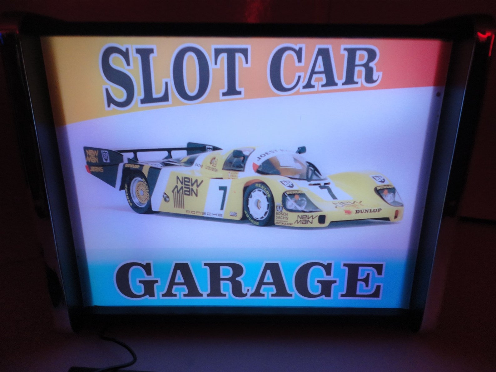 Slot Car Garage LED Display Light Sign Box - Etsy