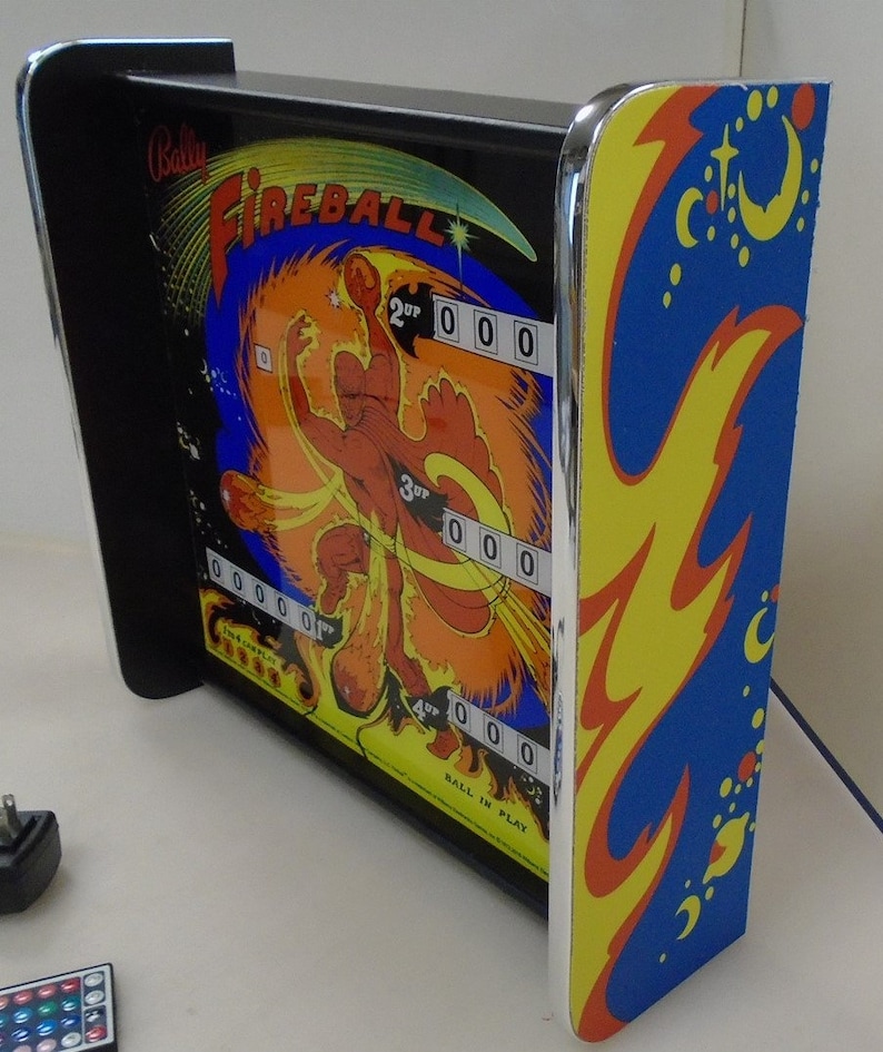 Bally Fireball Pinball Head LED Display Light Box - Etsy