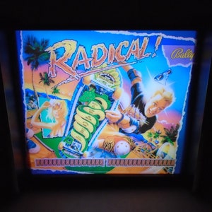 Bally Radical Pinball Head LED Display Light Box - Etsy