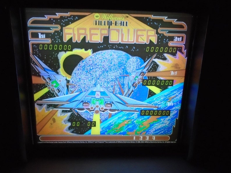Williams Firepower Pinball Head LED Display light box | Etsy