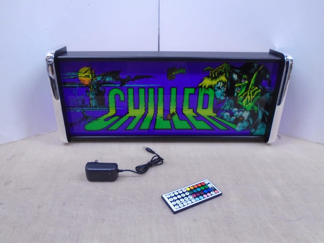 Exidy Chiller Marquee Game/rec Room LED Display Light Box - Etsy