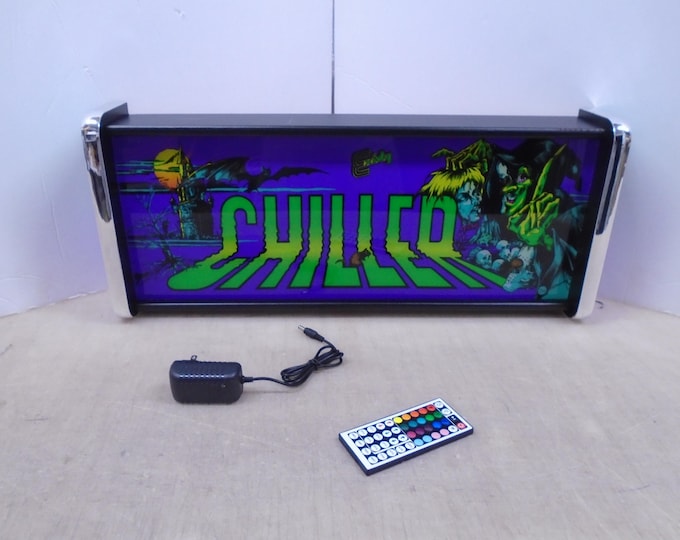Exidy Chiller Marquee Game/rec Room LED Display Light Box - Etsy