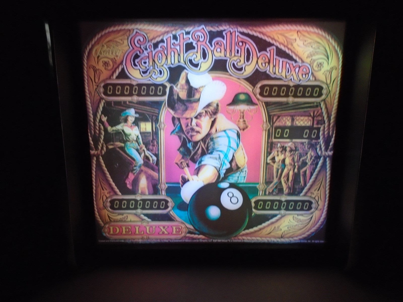 Bally Eight Ball Deluxe Pinball Head LED Display Light Box | Etsy
