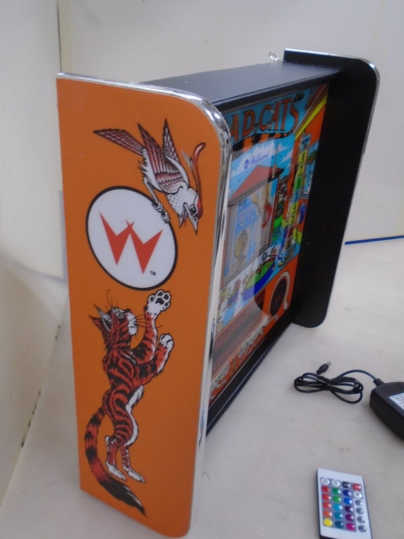 Williams Bad Cats Pinball Head LED Display Light Box - Etsy