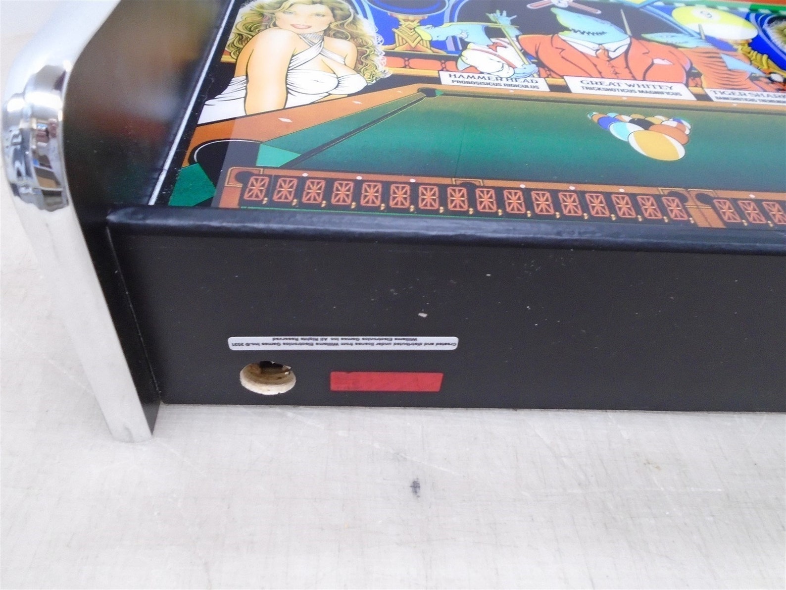 Bally Pool Sharks Pinball Head LED Display Light Box - Etsy