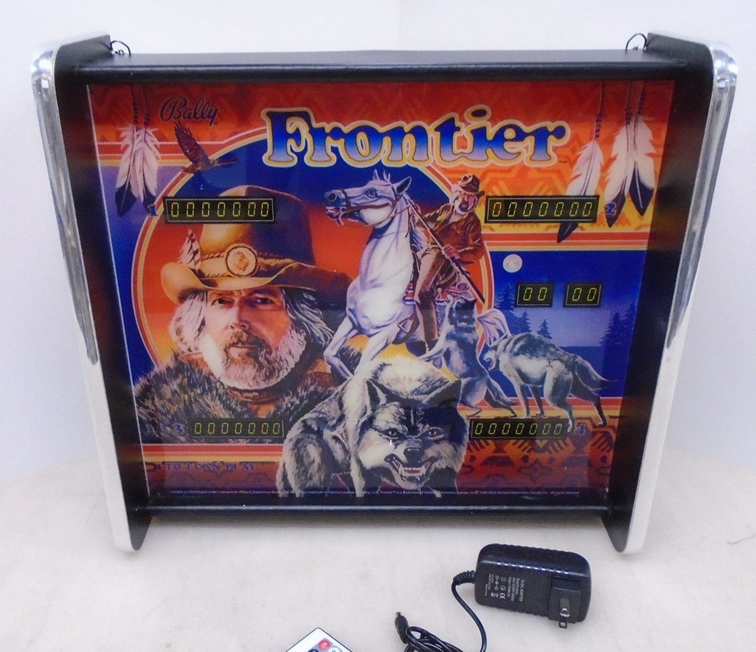 Bally Frontier Pinball Head LED Display Light Box - Etsy