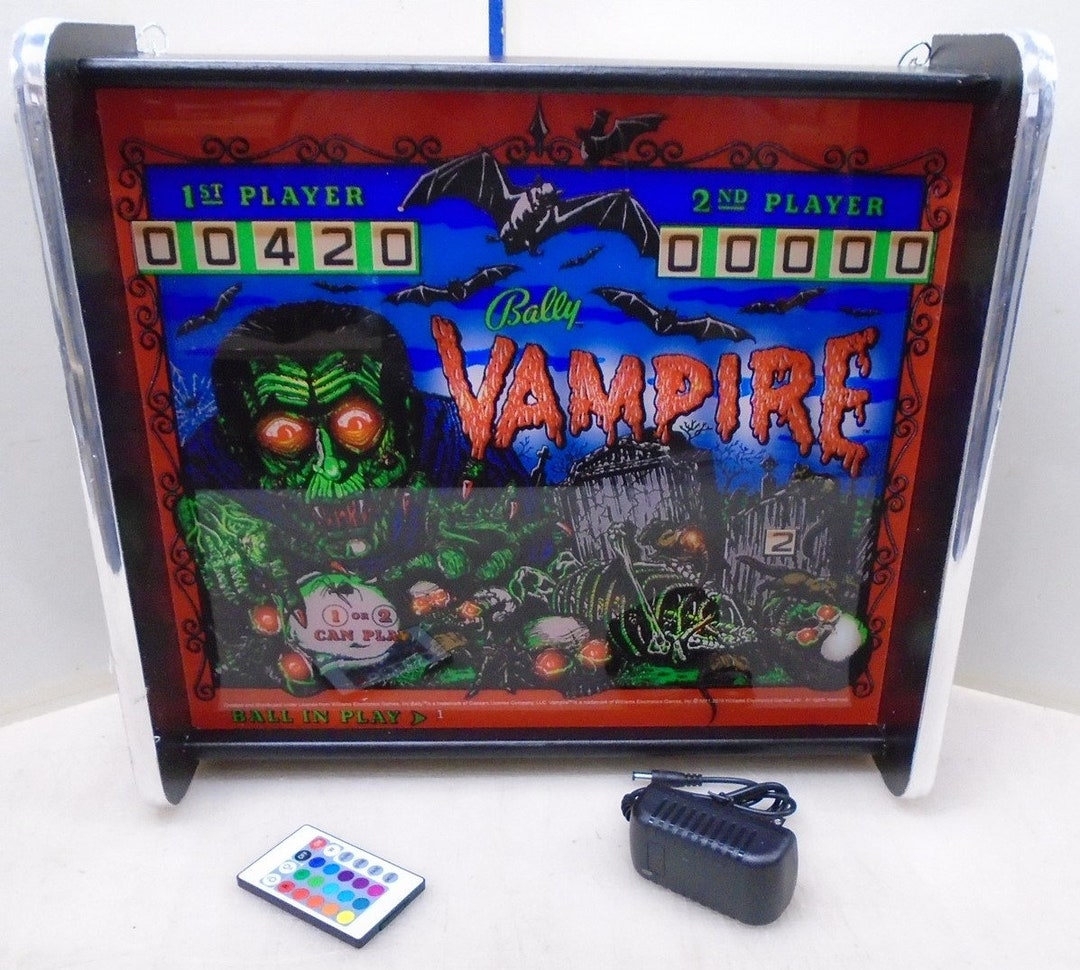 Bally Vampire Pinball Head LED Display Light Box - Etsy