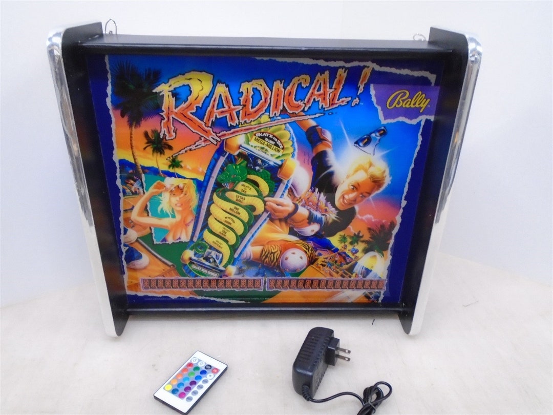 Bally Radical Pinball Head LED Display Light Box - Etsy
