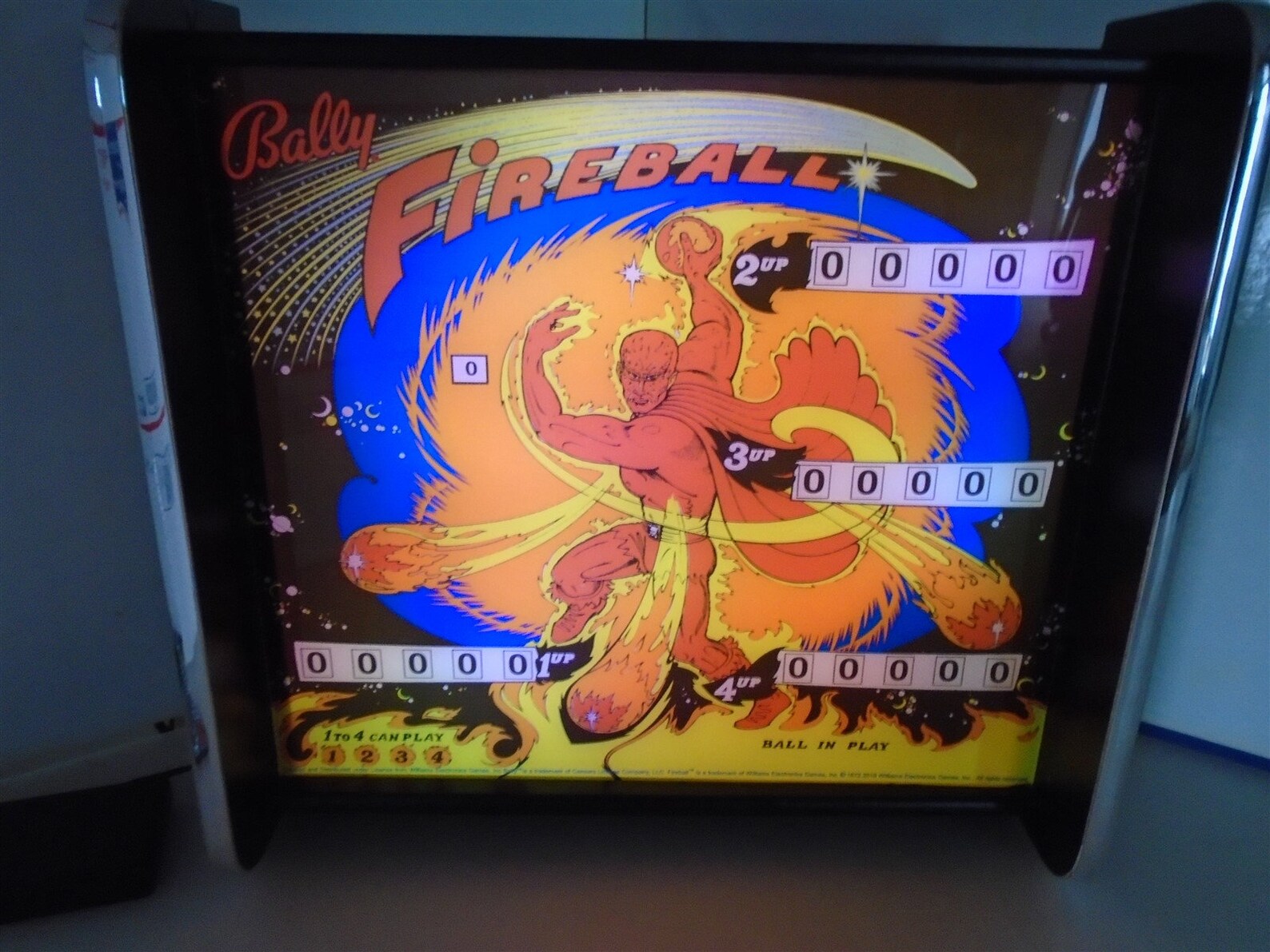 Bally Fireball Pinball Head LED Display Light Box - Etsy