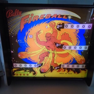Bally Fireball Pinball Head LED Display Light Box - Etsy