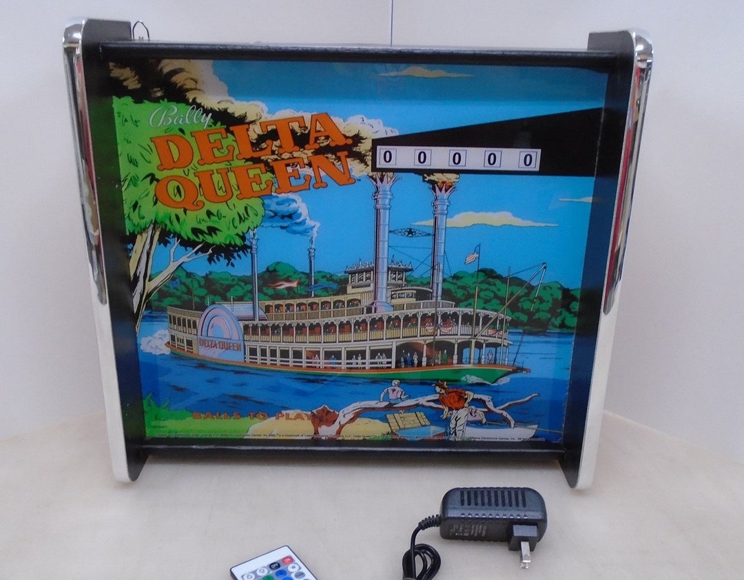 Bally Delta Queen Pinball Head LED Display Light Box - Etsy