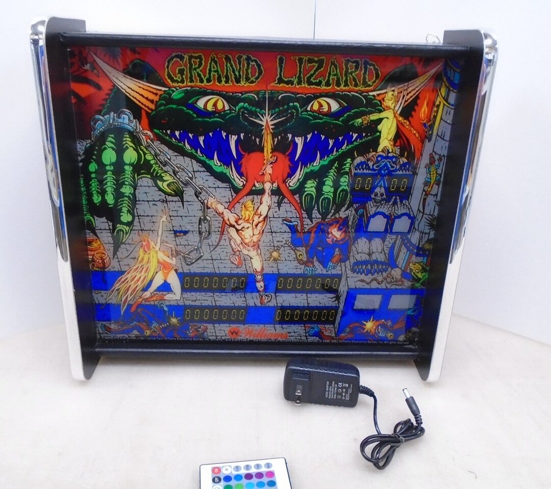 Williams Grand Lizard Pinball Head LED Display Light Box - Etsy