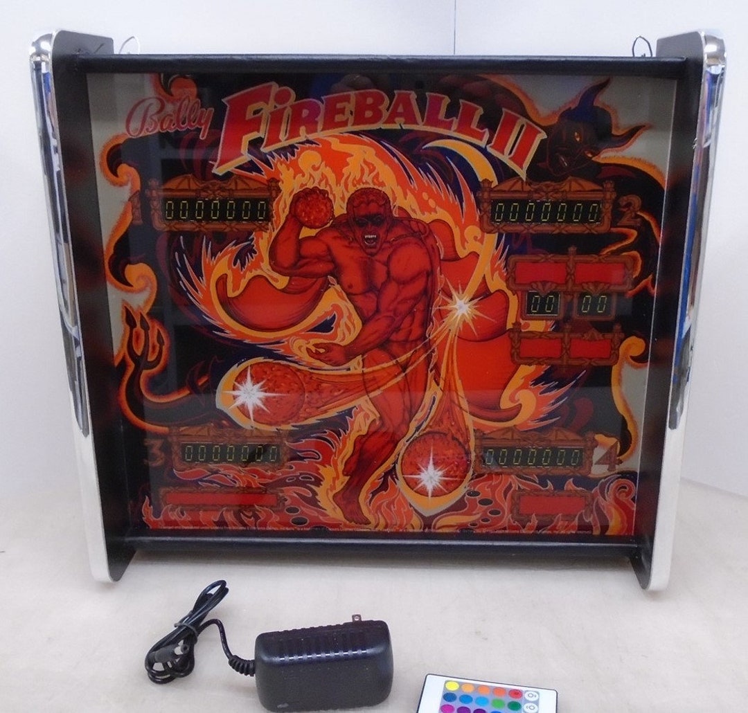 Bally Fireball 2 Pinball Head LED Display Light Box - Etsy