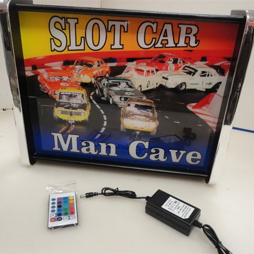 Slot Car Garage LED Display Light Sign Box - Etsy