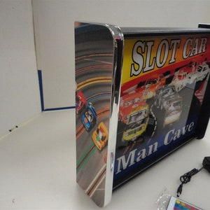 Slot Car Man Cave LED Display Light Sign Box - Etsy