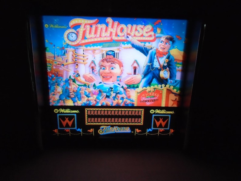 Williams Funhouse Pinball Head LED Display Light Box - Etsy