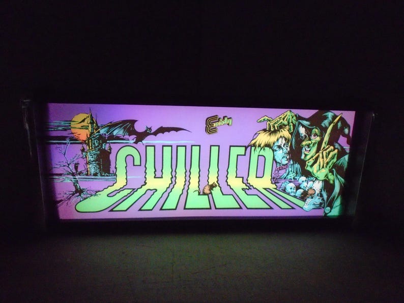 Exidy Chiller Marquee Game/rec Room LED Display Light Box - Etsy