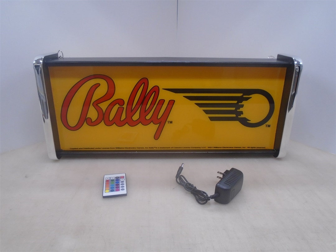 Bally Pinball Logo LED Display Light Box Sign - Etsy