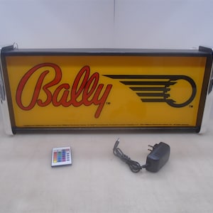 Bally Pinball Logo LED Display Light Box Sign - Etsy