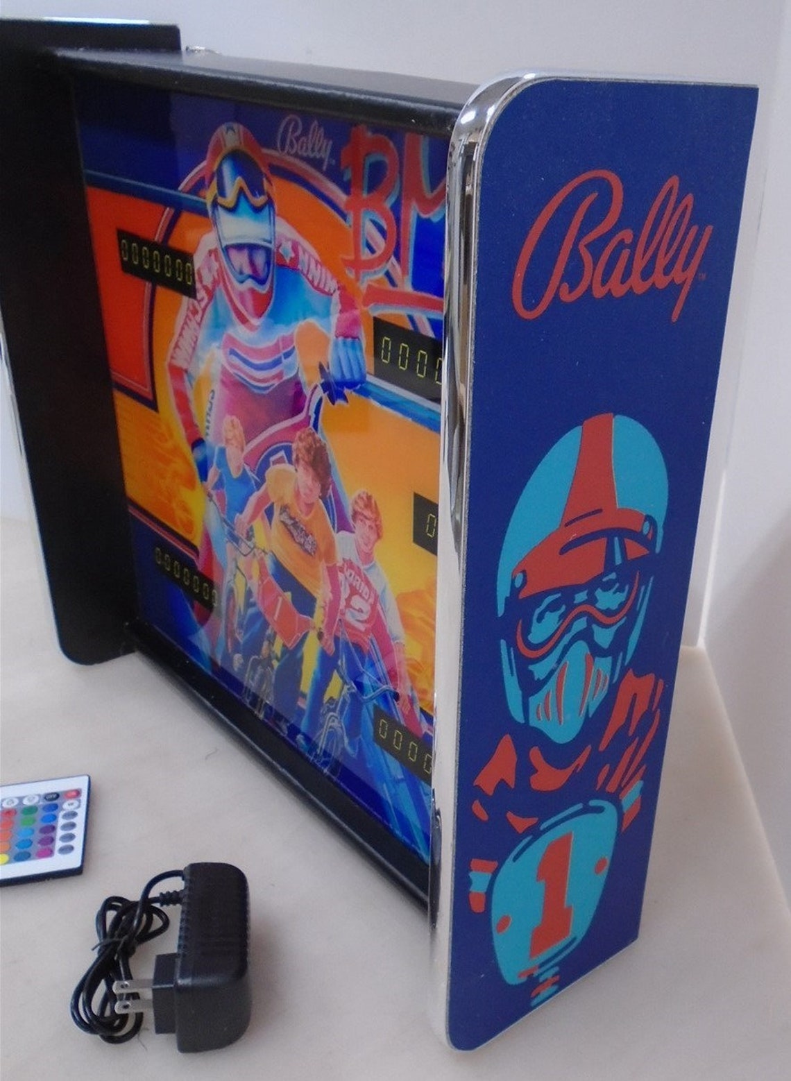 Bally BMX Pinball Head LED Display Light Box | Etsy