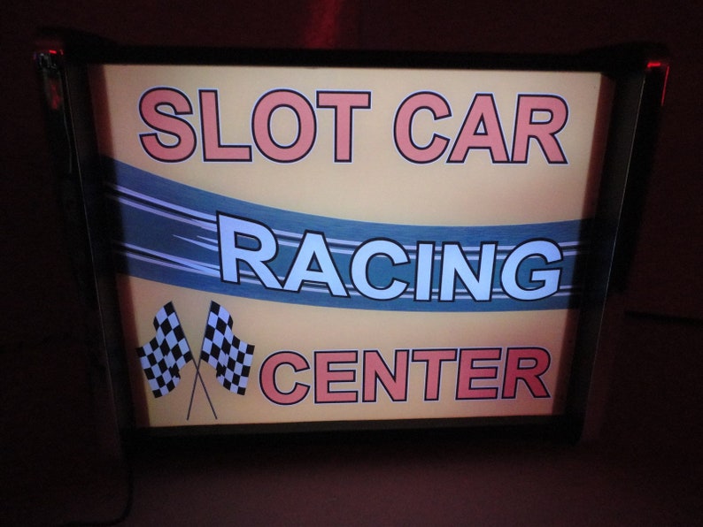 Slot Car Racing Center LED Display Light Sign Box - Etsy