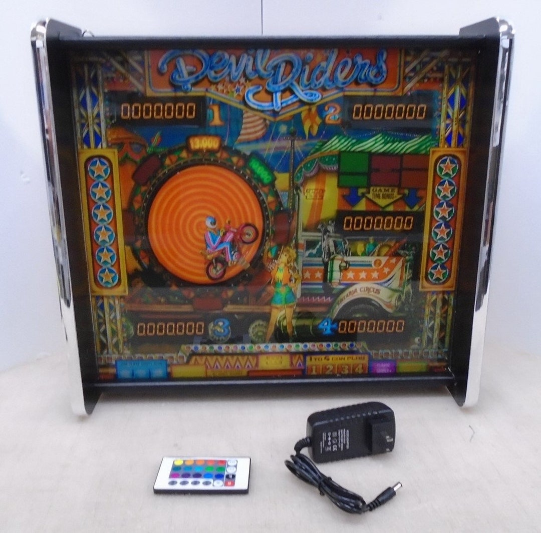 Zaccaria Devil Riders Pinball Head LED Display Light Box - Etsy