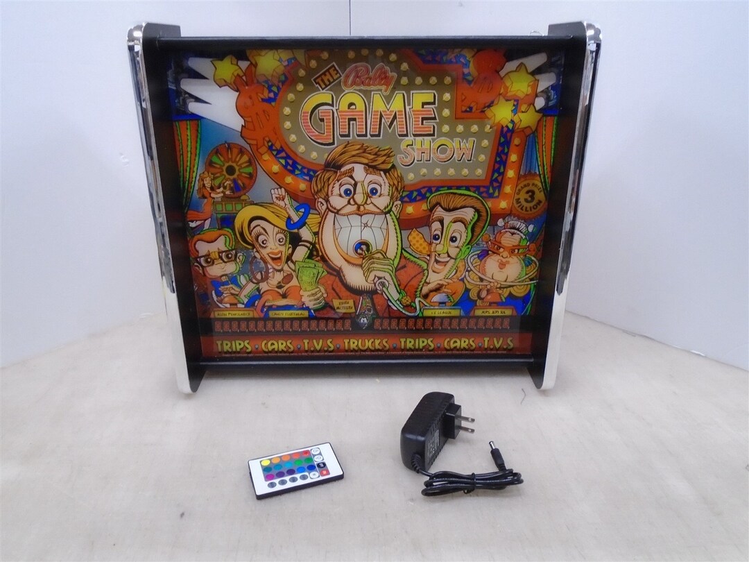 Bally the Game Show Pinball Head LED Display Light Box - Etsy