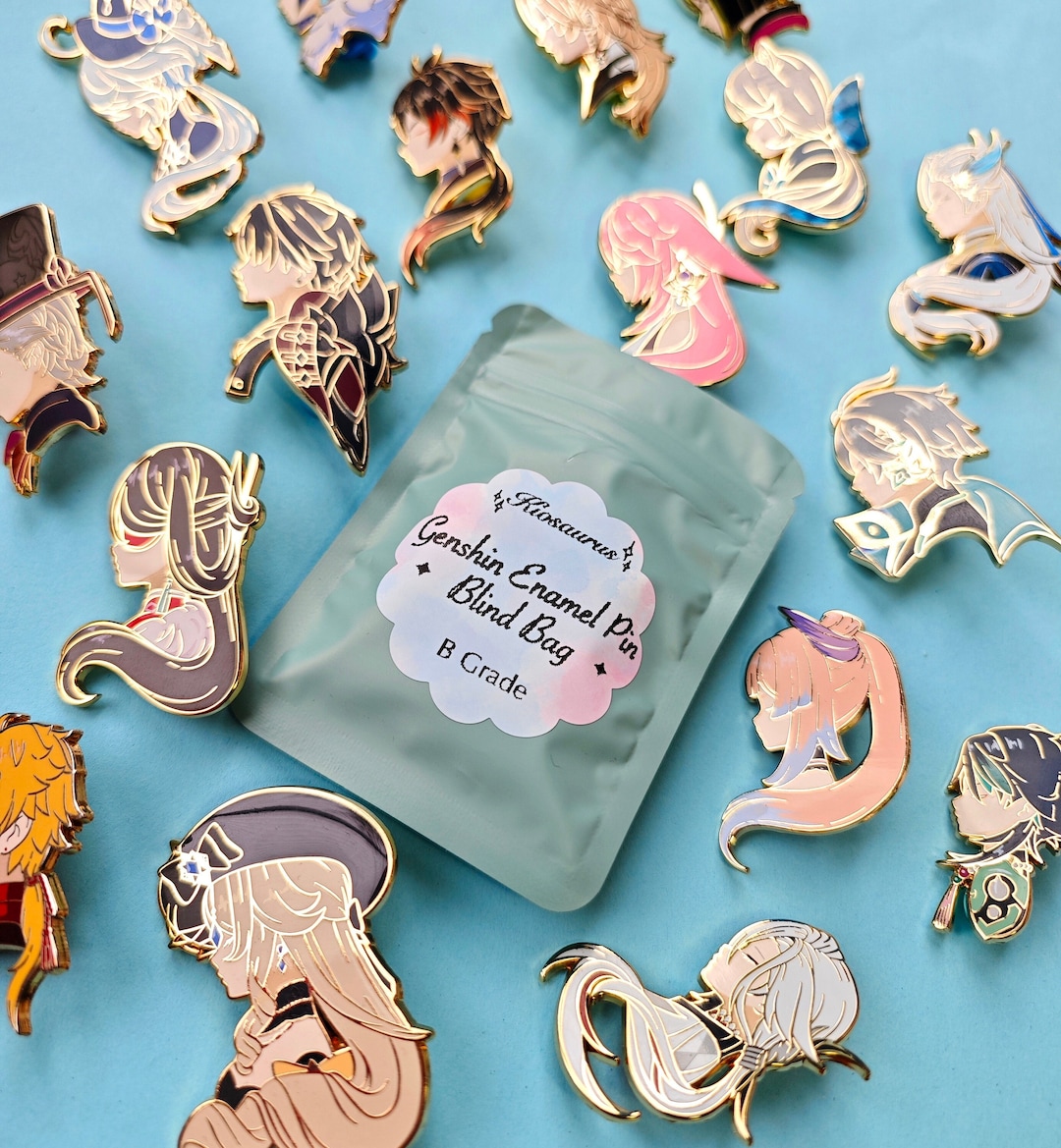 Genshin Impact Enamel Pin Blind Bag! Mystery Bag Gacha B Grades - Etsy